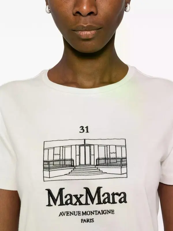 Max Mara Embroidered T-shirt