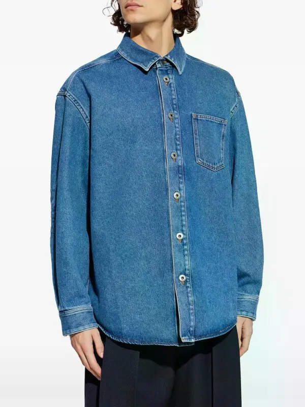 Loewe Pocket Embroidered Shirt - Blue