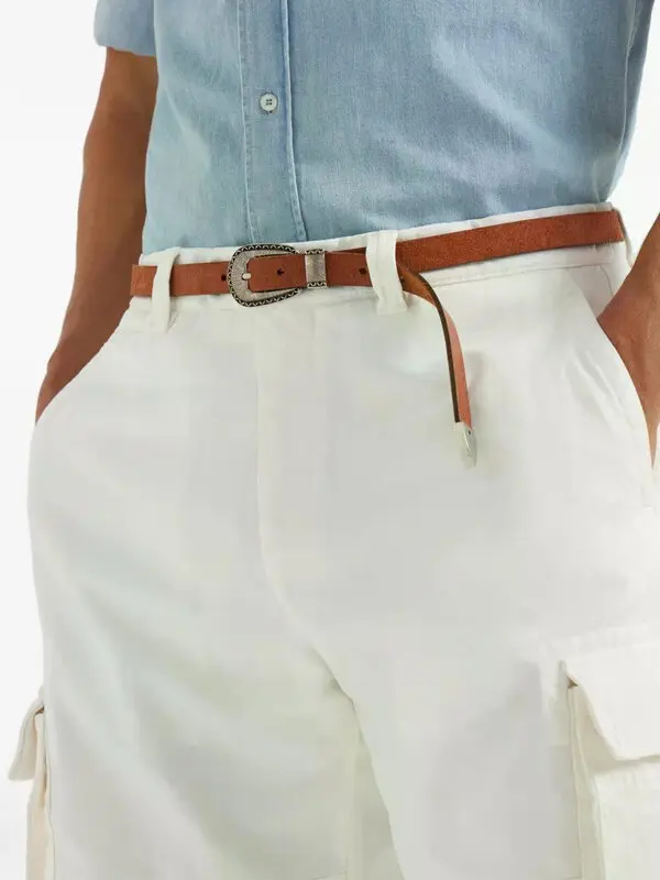 Brunello Cucinelli Reversed Leather Belt - Brown
