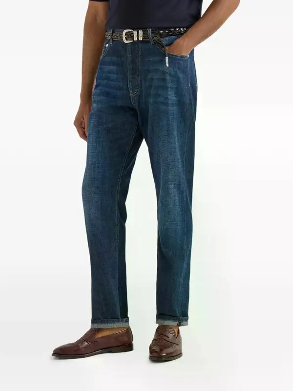 Brunello Cucinelli Button-closure Jeans - Blue