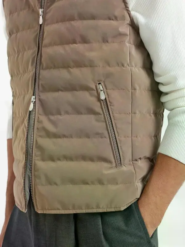 Brunello Cucinelli Padded Gilet - Brown