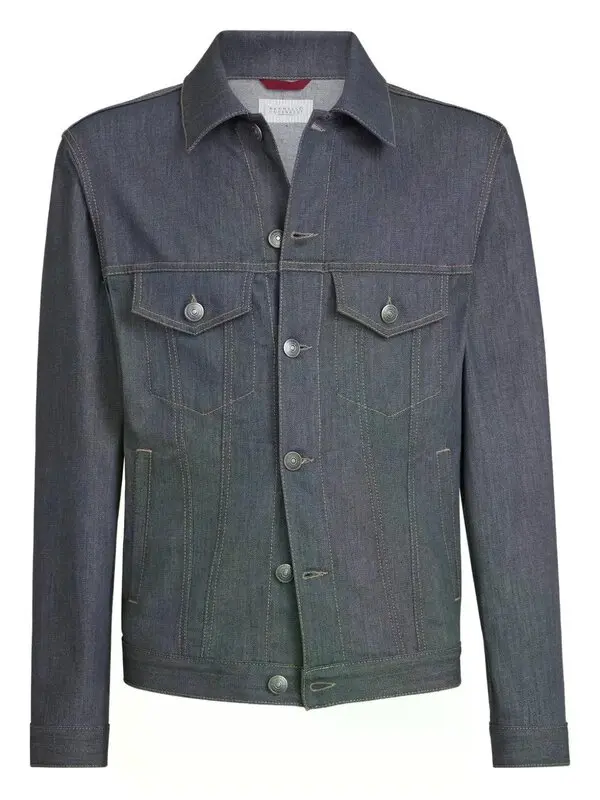 Brunello Cucinelli Chest-pocket Denim Jacket