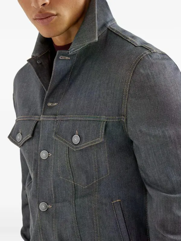Brunello Cucinelli Chest-pocket Denim Jacket