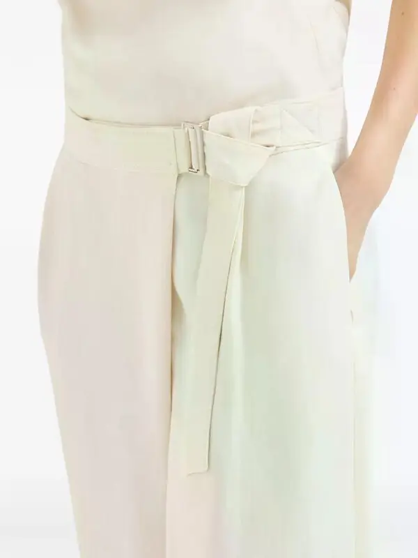 Brunello Cucinelli Belted Wide Leg Trousers