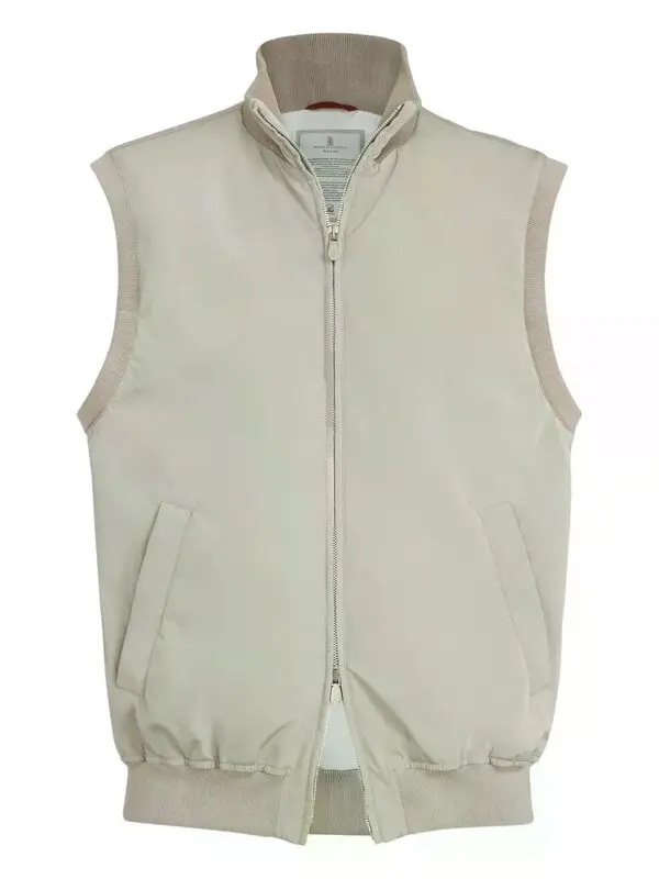 Brunello Cucinelli Bonded Nylon Padded Gilet
