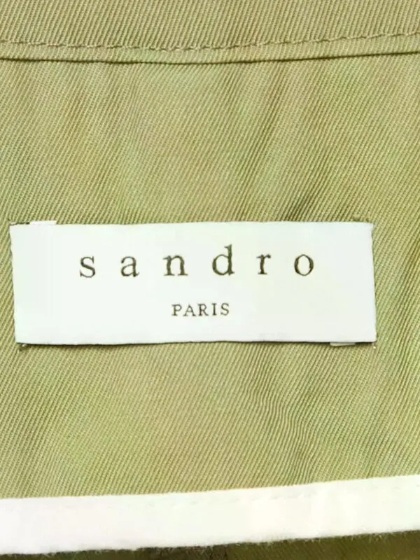 Sandro Belted Waist Cotton Trousers