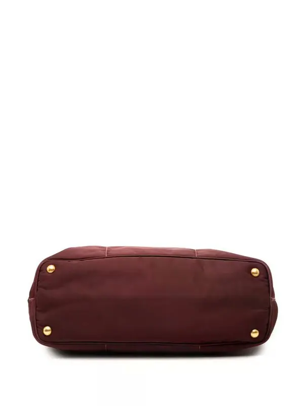 Prada Tessuto Canapa Logo Tote Bag