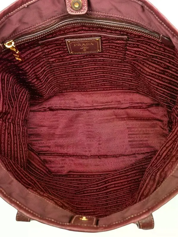 Prada Tessuto Canapa Logo Tote Bag