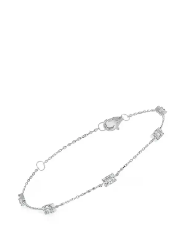 LB EXCLUSIVE 14k White Gold Diamond Tennis Bracelet - Silver