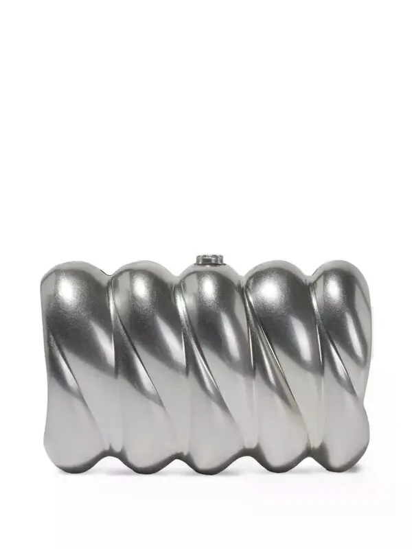 Simkhai Reya Sculpted Clutch - Silver
