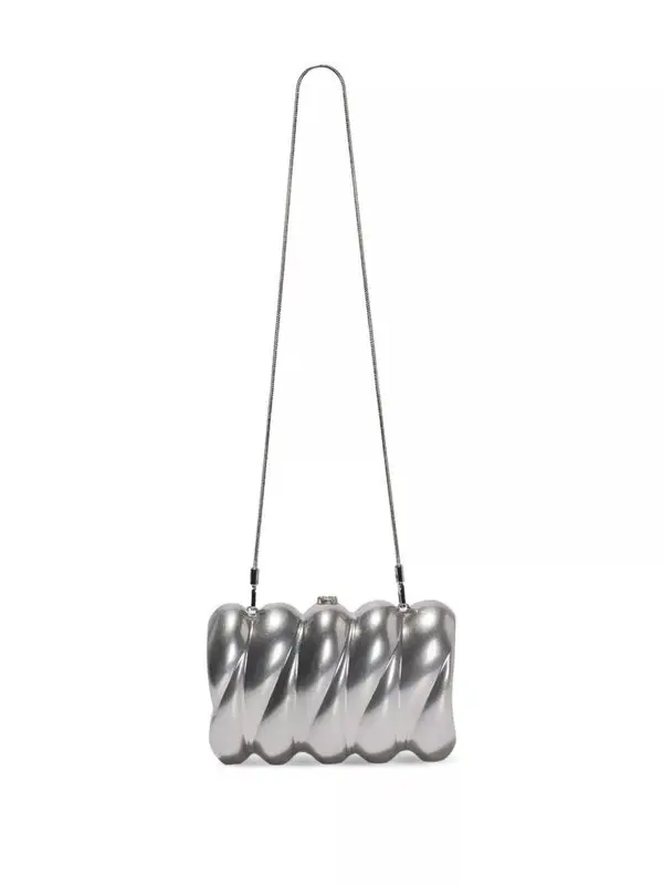 Simkhai Reya Sculpted Clutch - Silver