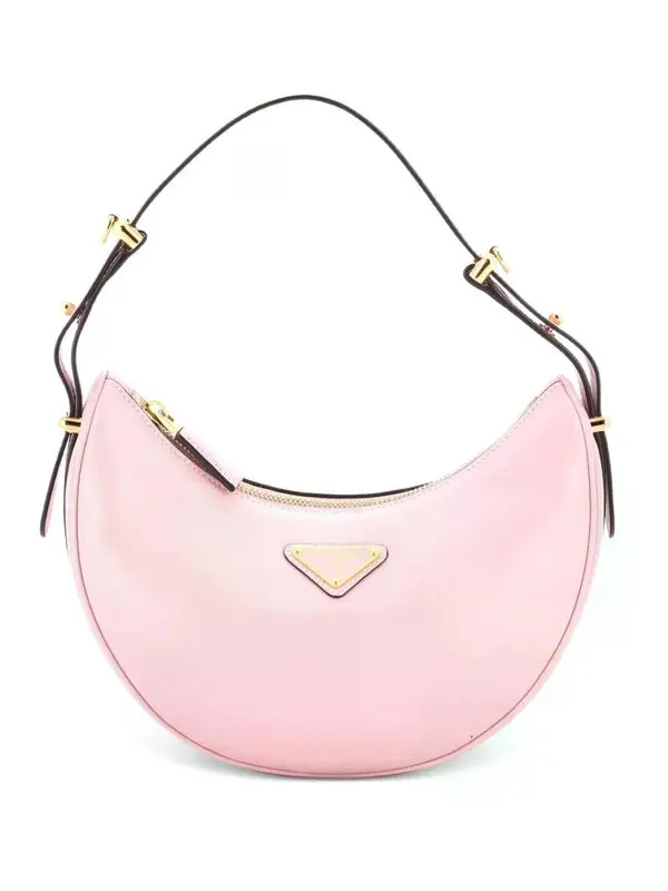 Prada Arque Half Moon Small Hobo Bag - Pink
