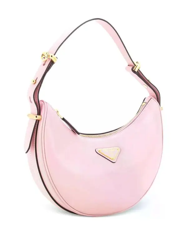 Prada Arque Half Moon Small Hobo Bag - Pink