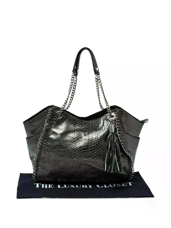 Michael Kors Python Effect Leather Satchel