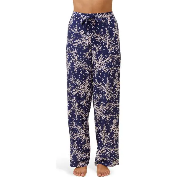 PAPINELLE Cheri Blossom Pajama Pants - Navy