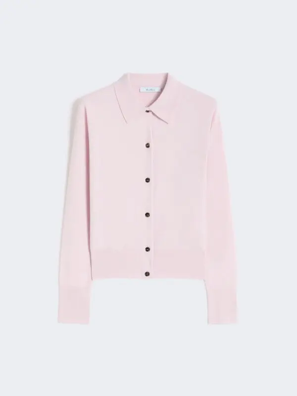 Max Mara Fine Wool Cardigan - Pink