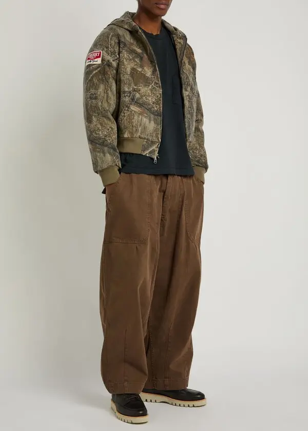 CHERRY LOS ANGELES Camouflage Hooded Canvas Jacket - Multicoloured 1
