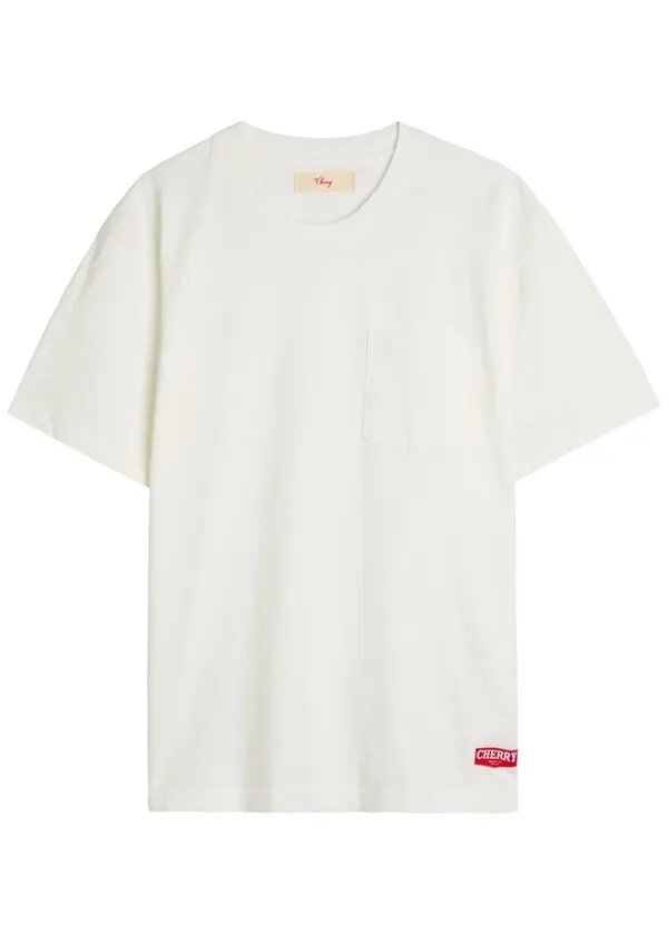 CHERRY LOS ANGELES Chevron Classic Cotton T-shirt - White