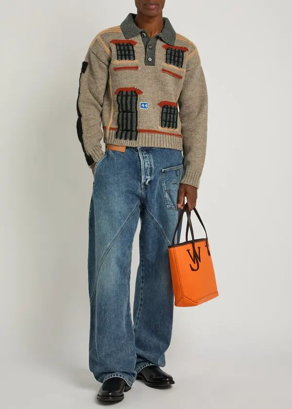 JW Anderson House Wool Polo Jumper