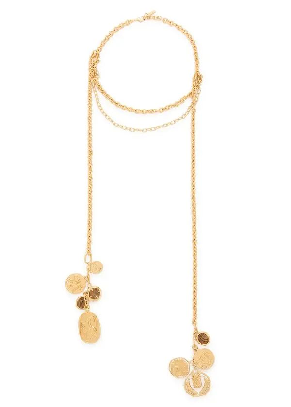Chloé Medals Layered Necklace - Gold