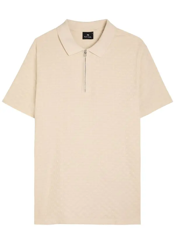 Paul Smith Textured Cotton Polo Shirt