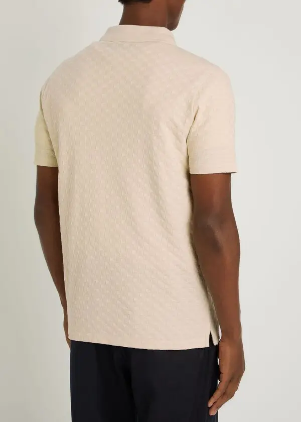 Paul Smith Textured Cotton Polo Shirt
