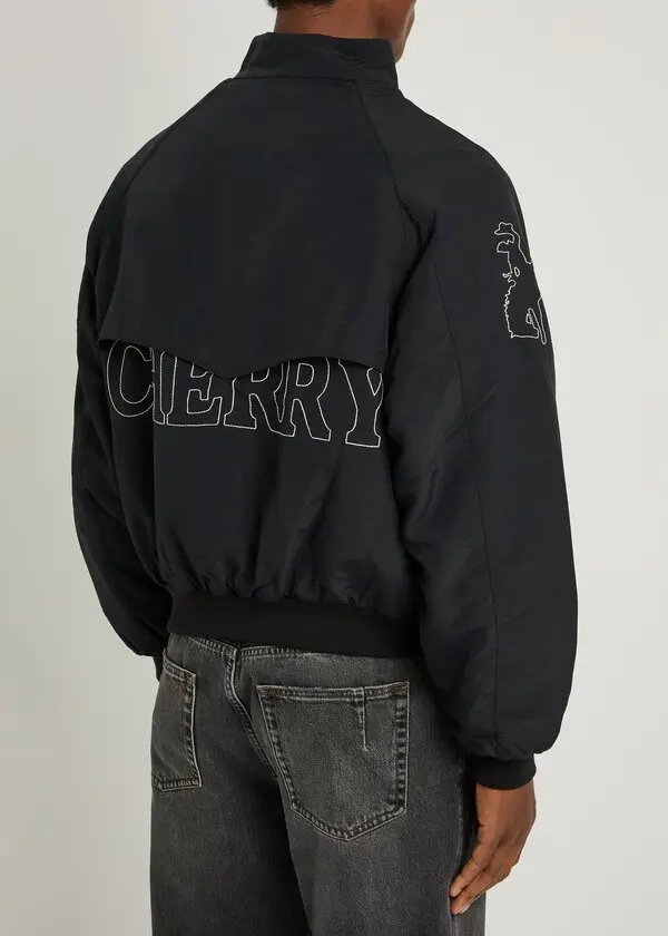 CHERRY LOS ANGELES Championship Embroidered Shell Jacket - Black
