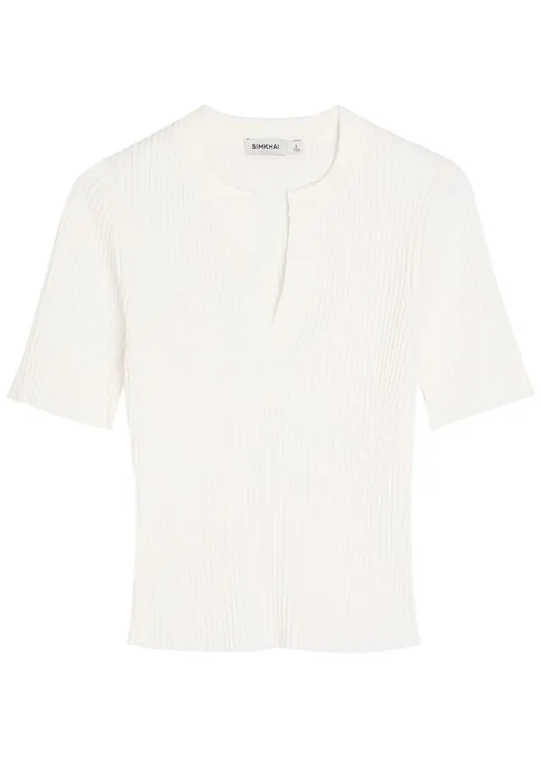 Simkhai Miley Ribbed Knit Top