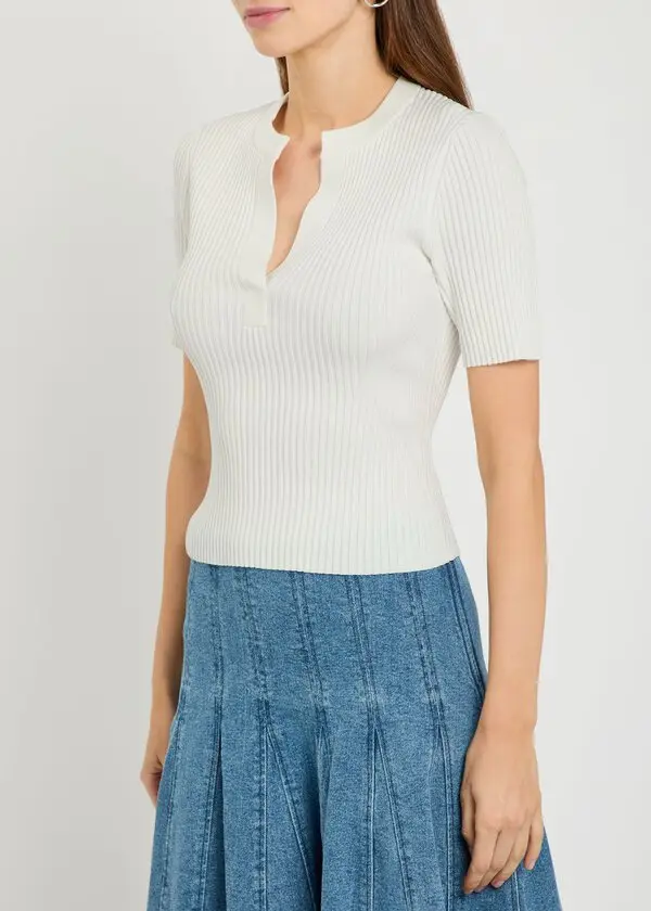 Simkhai Miley Ribbed Knit Top