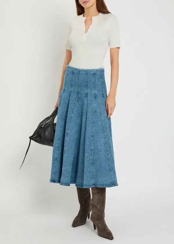 Simkhai Miley Ribbed Knit Top