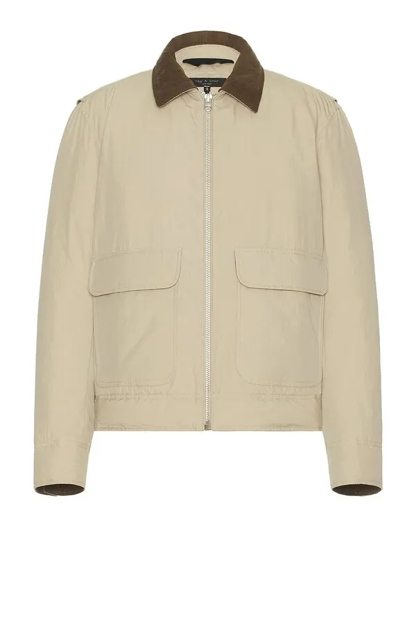 Rag & Bone Derrick Filled Jacket - Light Oatmeal