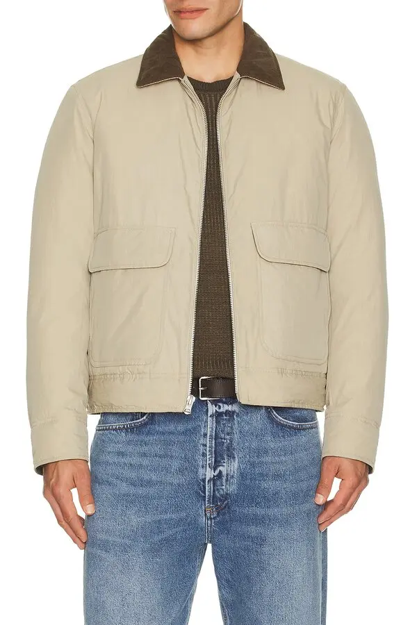 Rag & Bone Derrick Filled Jacket - Light Oatmeal