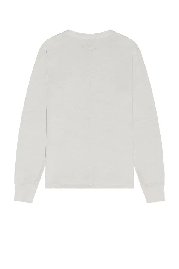 Rag & Bone Classic Flame Henley In Grey