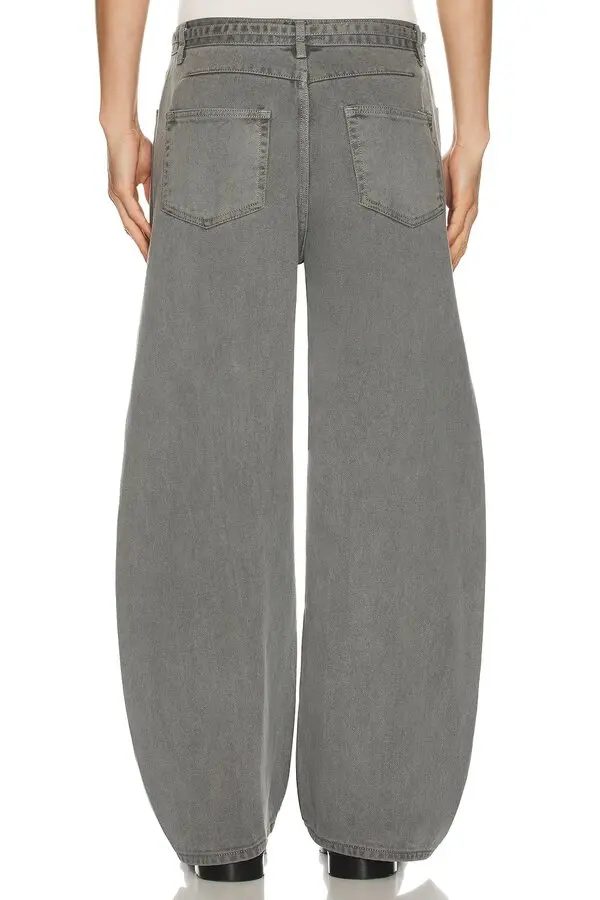 LE17SEPTEMBRE Garment Dyed Curved Jeans