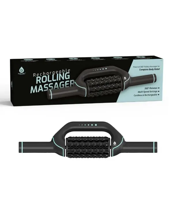 PURSONIC Rechargeable Rolling Massager – Relaxation Anytime - Black