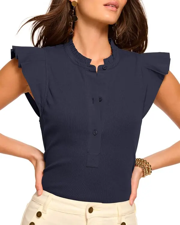 Ramy Brook Monroe Top - Navy