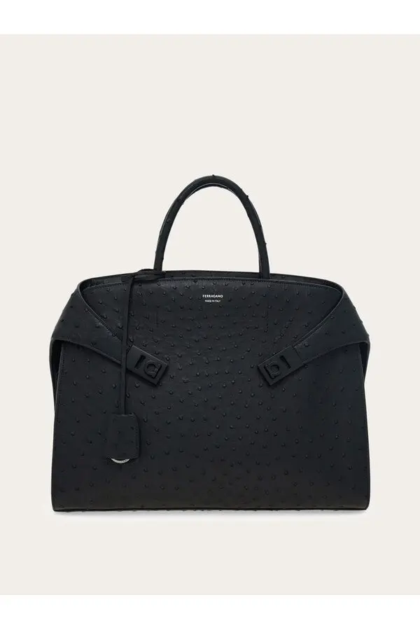 FERRAGAMO Hug Briefcase - Black