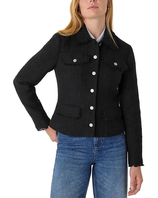 Whistles Lucie Crop Boucle Jacket