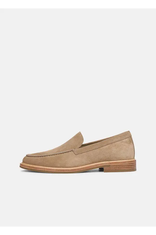 Vince Grant Suede Loafer - Natural