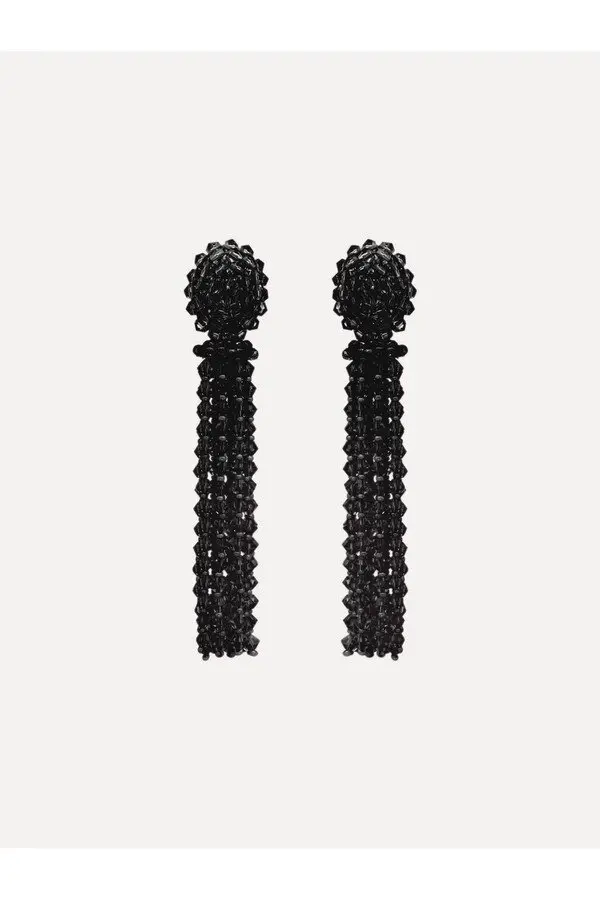 Oscar De La Renta Tassel Clip-on Earrings - Natural