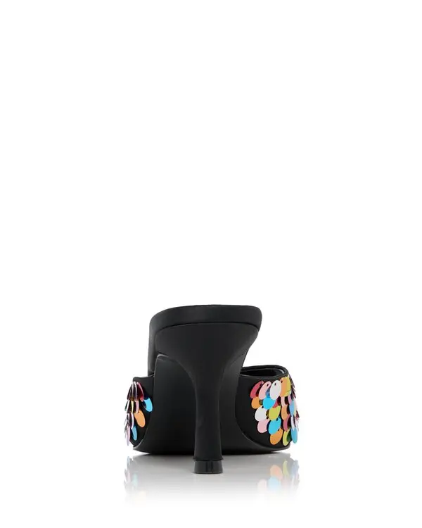Aqua Shely Sequin Mules