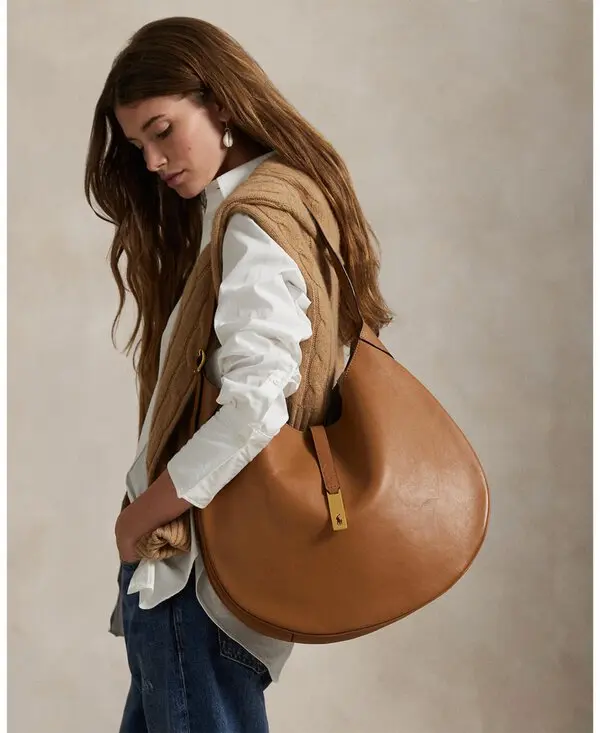 Polo Ralph Lauren Polo Id Large Hobo Shoulder Bag