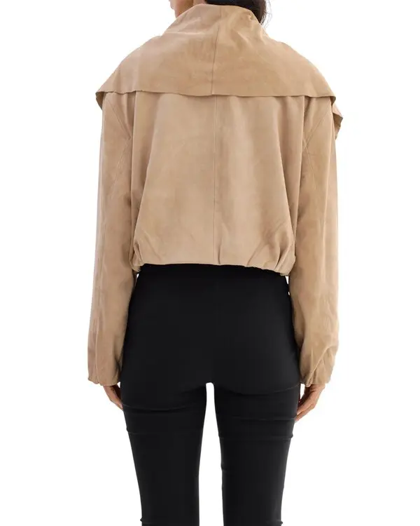LAMARQUE Suede Scarf Jacket