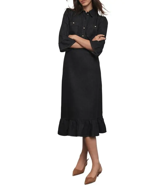 Mint Velvet Denim Midi Shirt Dress