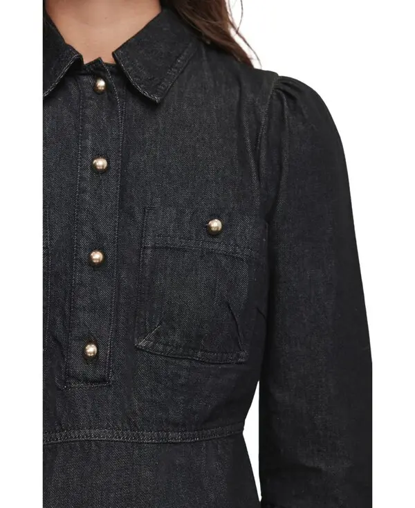 Mint Velvet Denim Midi Shirt Dress