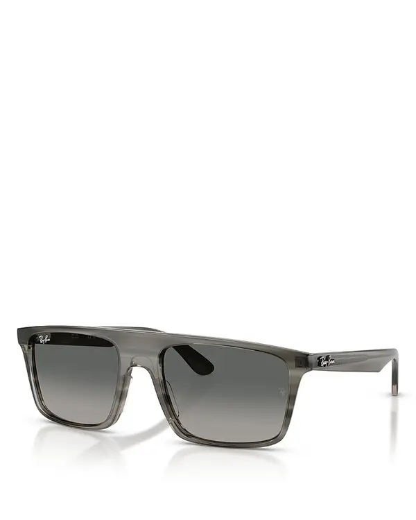 Ray-ban Square Frame Sunglasses - Striped/gradient Grey