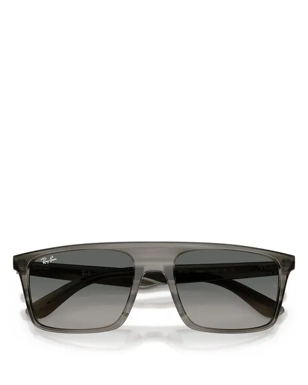 Ray-ban Square Frame Sunglasses - Striped/gradient Grey