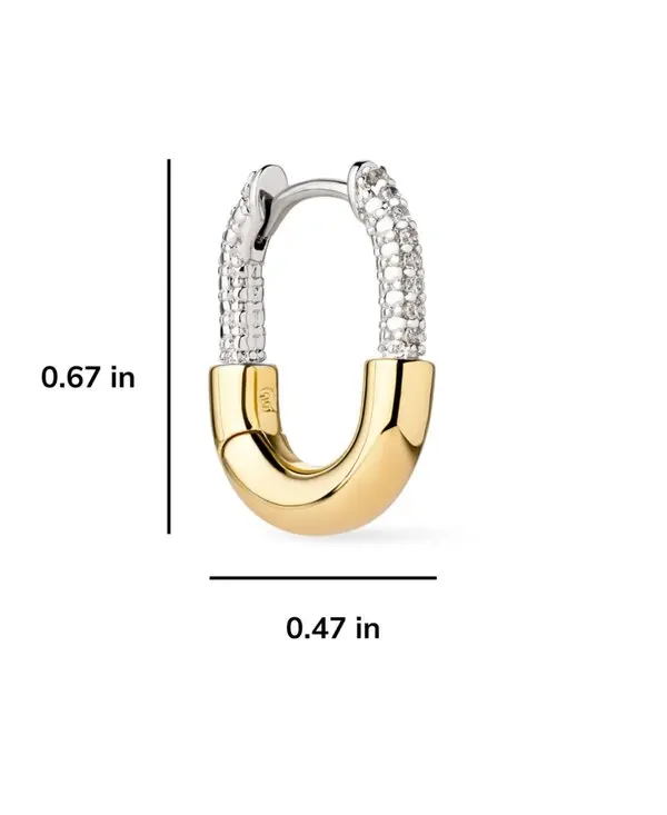 ANA LUISA Mini Micropave Brynley Hoop Earrings
