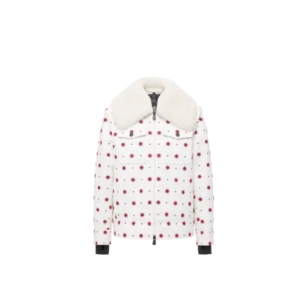 Moncler Larient Geometric-patterned Down Shacket