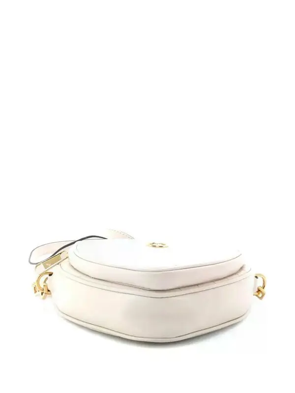Gucci Interlocking G Heart Quilted Leather Mini Shoulder Bag - Neutrals